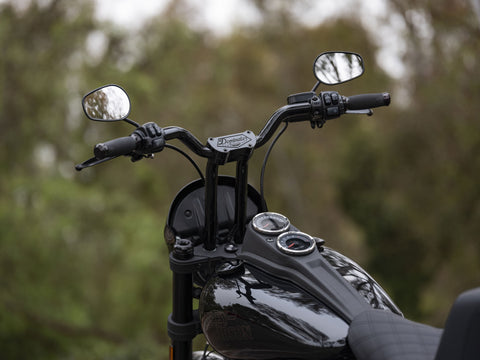 Dominator Pullback Riser & 1 1/4" Mid Bend Moto Bar Combination fo ...