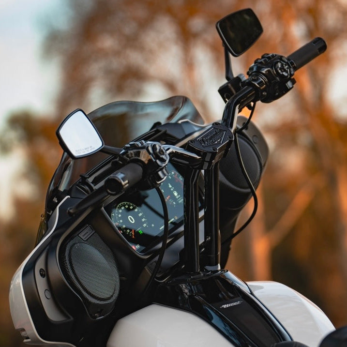 Pullback Riser & 1 1/4" Low Bend Moto Bar Combination for 2023 CVO & 2 ...