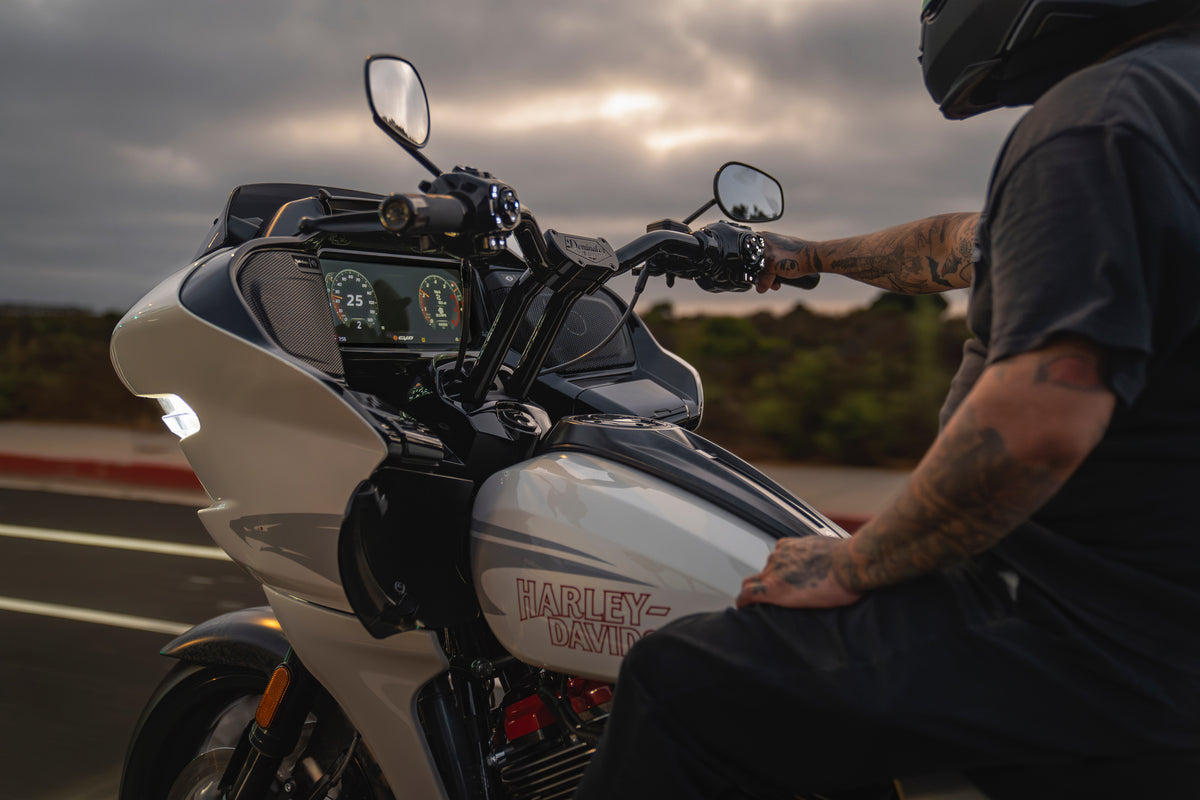 Dominator Pullback Riser & 1 1/4" Low Bend Moto Bar Combination fo ...