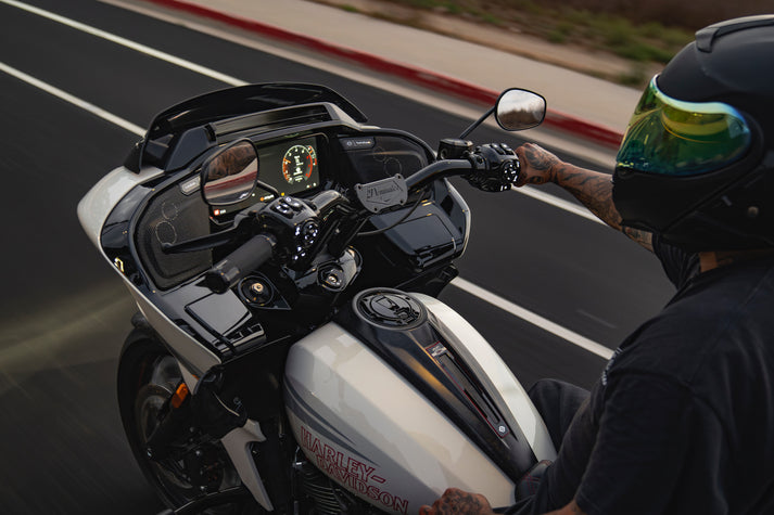 Pullback Riser & 1 1/4" Low Bend Moto Bar Combination for 2023 CVO & 2 ...