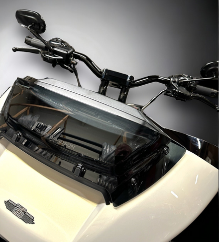 Dominator Pullback Riser & 1 1/4" Moto Bar Combination for Dyna Models ...