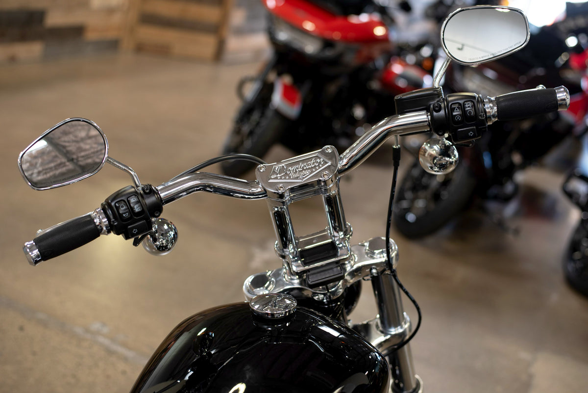 Pre-Wired Dominator Pullback Riser & 1 1/4" Moto Bar Combination f ...