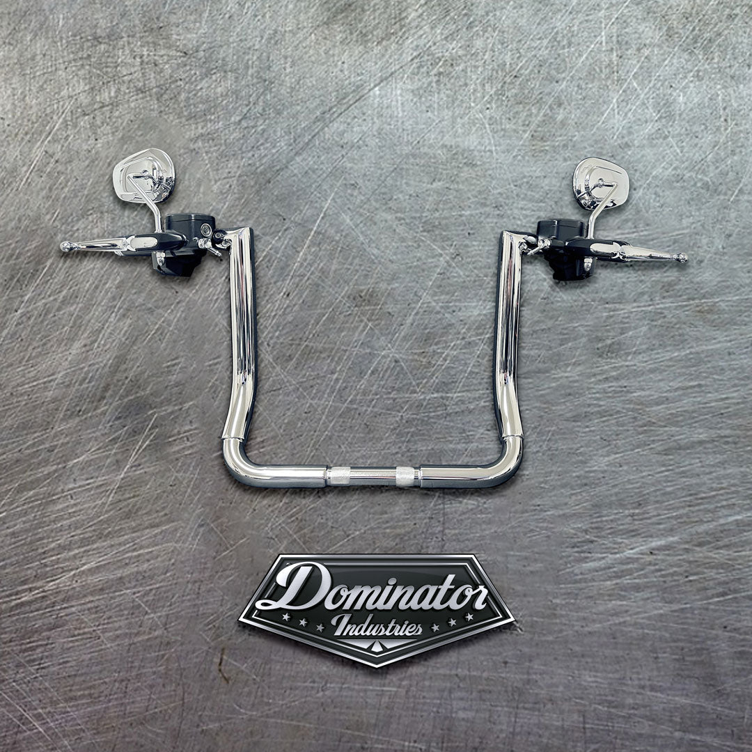 Pre-Wired Big Daddy 1 ½" Miter Bagger Apes For 2014-2023 Models (Chrom ...