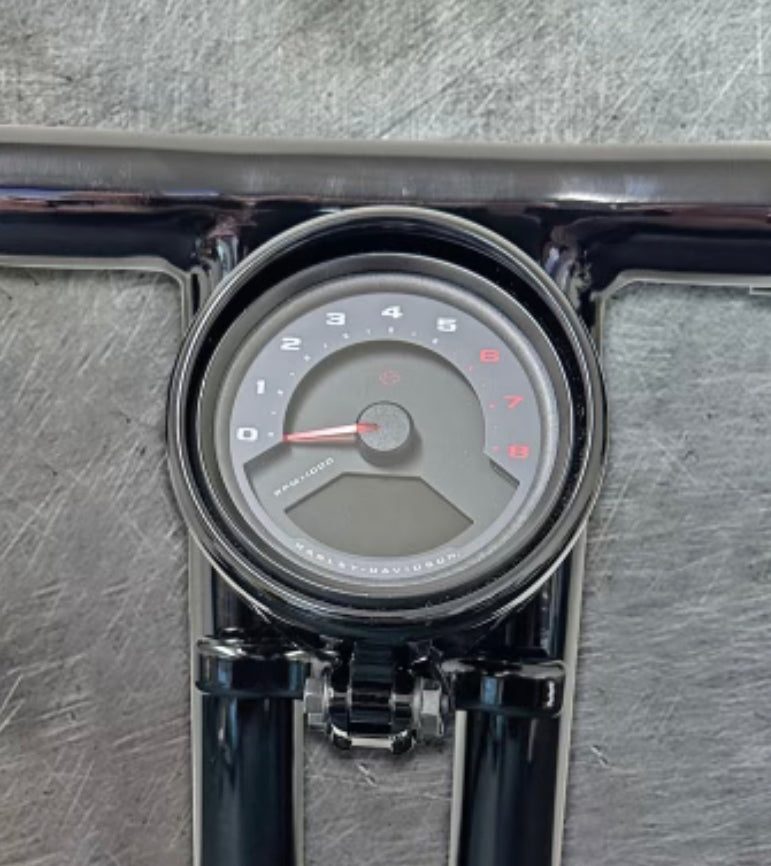 2022-2023 Harley Davidson Lowrider S Round Gauge Mount Kit – Dominator ...
