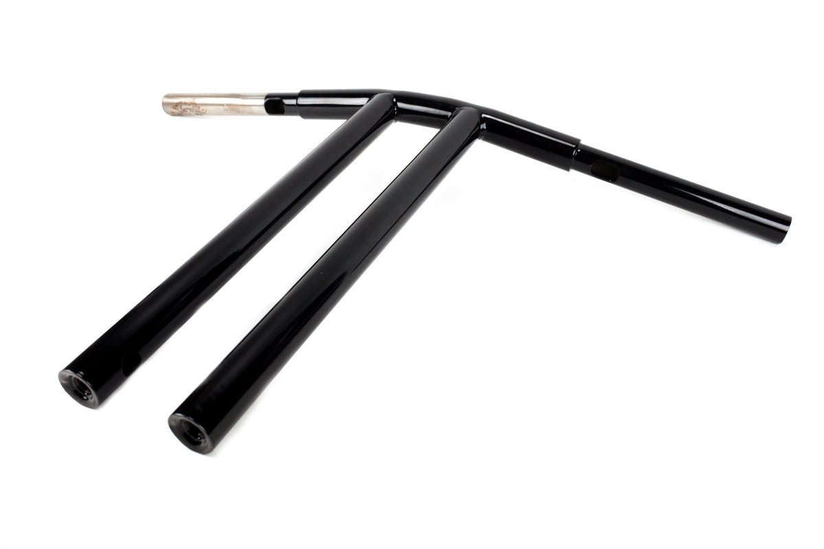 Club Style T-Bar, 1 1/4 Diameter, 16 Inch Rise, Gloss Black/Flat Black ...