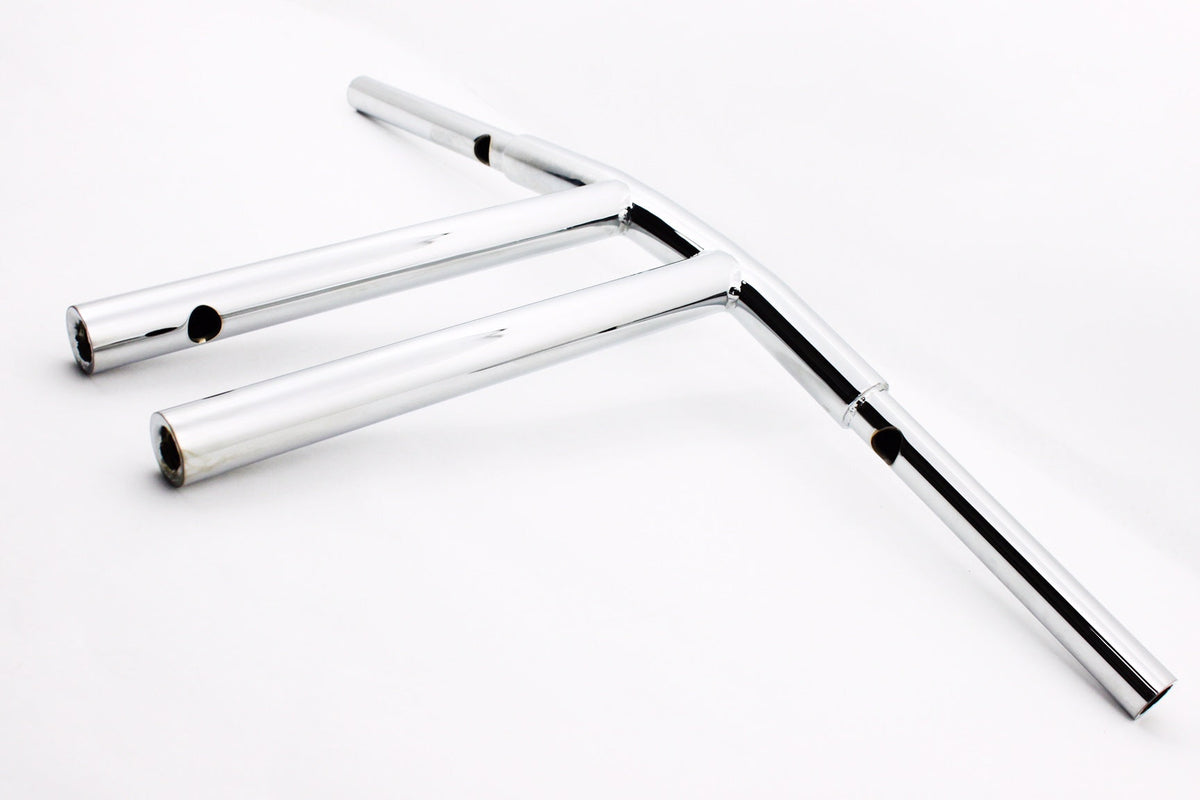 Club Style T-Bar, 1 1/4 Inch Diameter, 12 Inch Rise, Classic Chrome ...