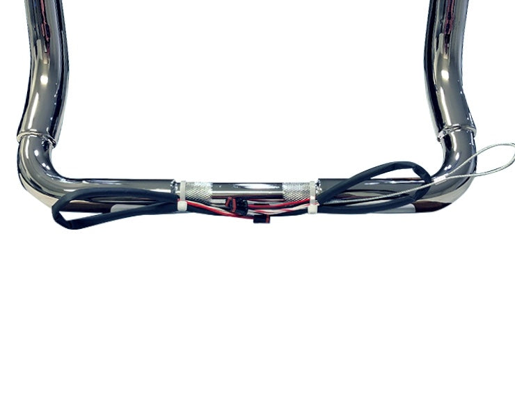 100% Plug In Ready 14" Big Daddy 1 ½" Meathook Bagger Bars Classic Chr ...