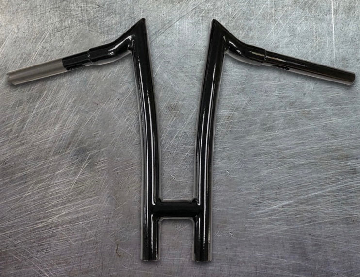 Evil T-Bar - 12 Inch Rise - Gloss Black/Flat Black – Dominator Industries